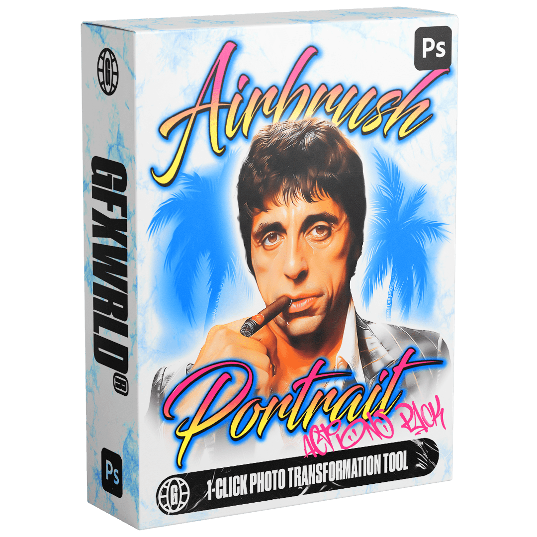 Airbrush Portrait Actions Pack Vol. 1 for Stunning Effects