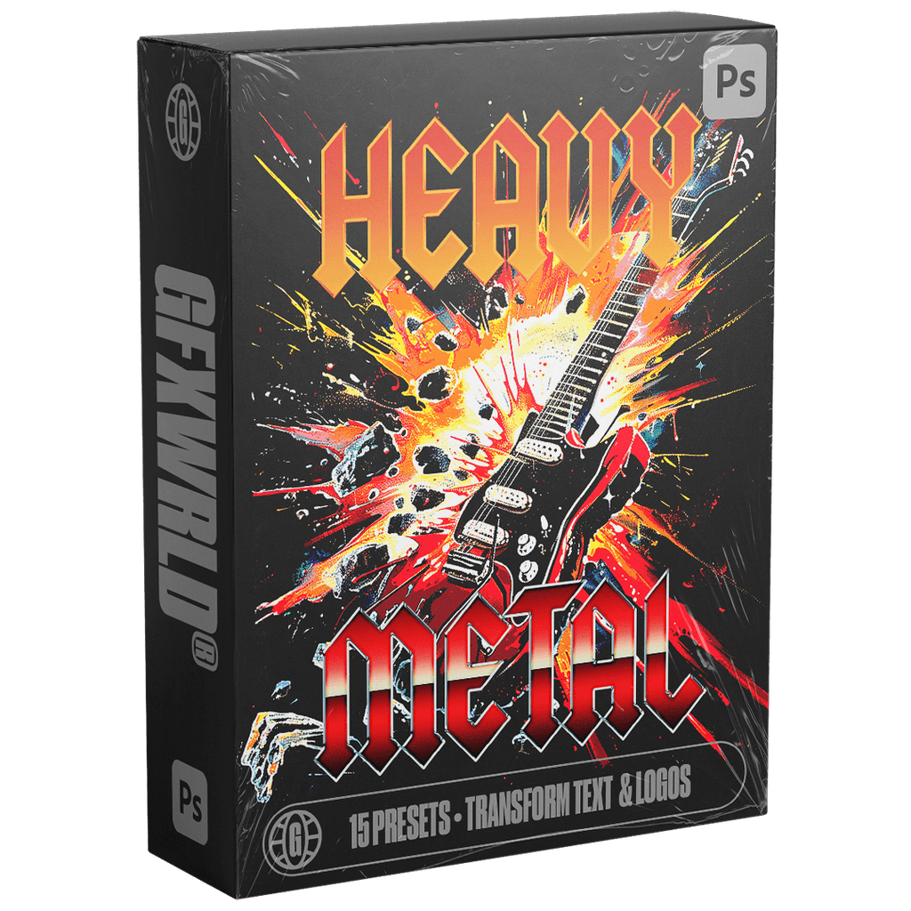 Heavy Metal Text Styles Pack Vol. 2: Bold Designs Await! – GFXWRLD®