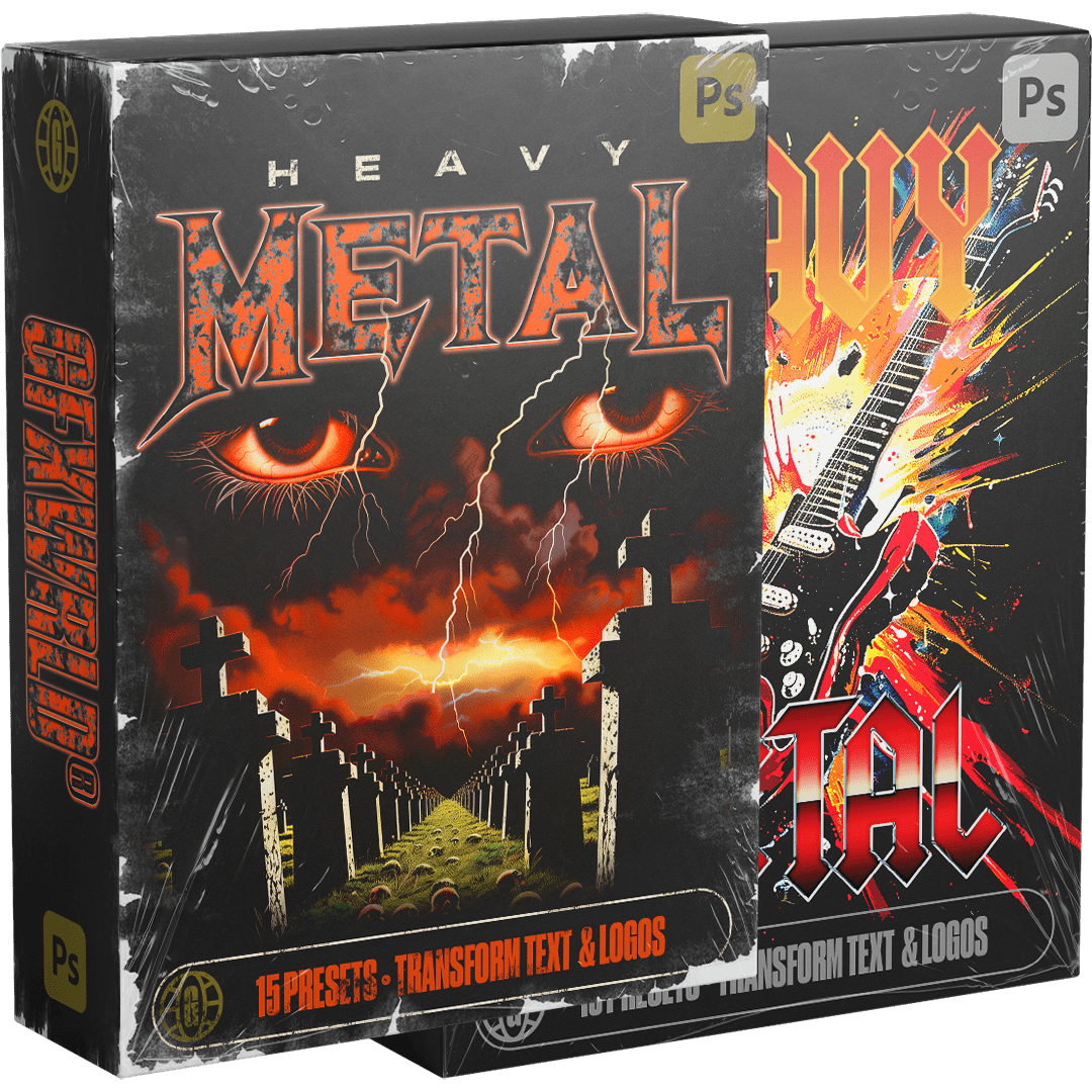 Bold Heavy Metal Text Styles - 2 Pack for Impactful Design