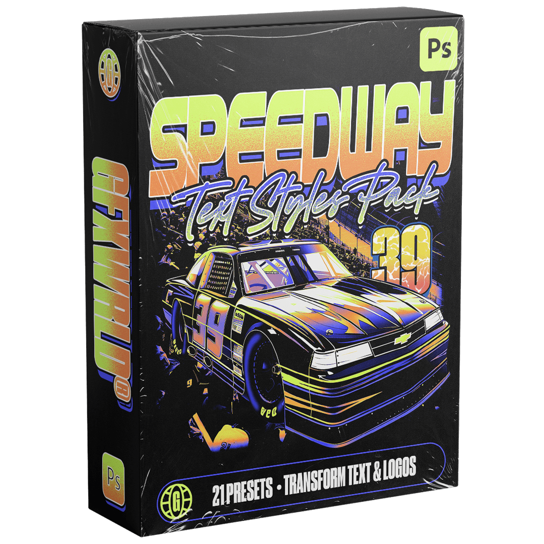 Rev Up Your Designs with the Speedway Text Styles Pack!
