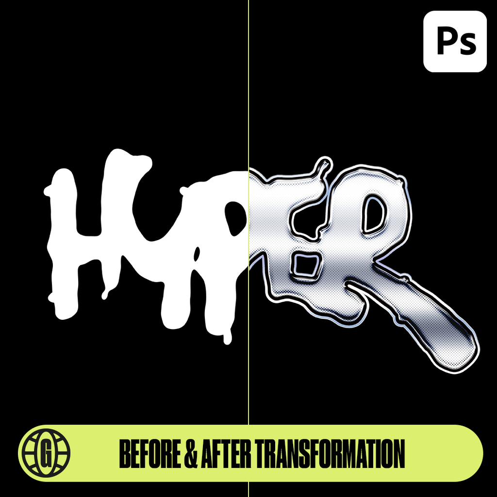 Futuristic Neon Chrome Text Styles for Photoshop - Pack 1 – GFXWRLD