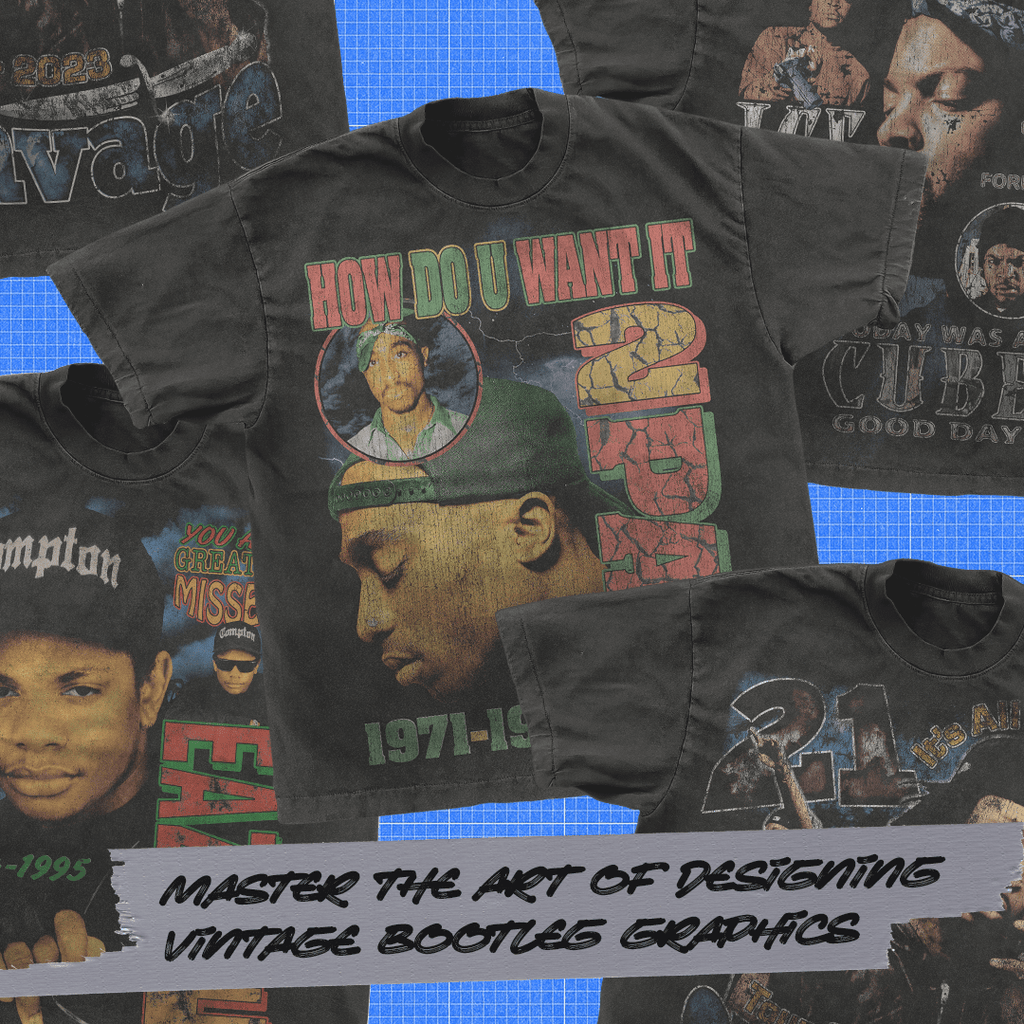 Bootleg Blueprint | Vintage Rap Design 4-Hour Video Course | GFXWRLD